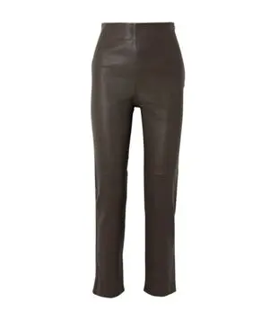 RÓHE Leather Slim-leg Trousers