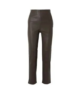 RÓHE Leather Slim-leg Trousers