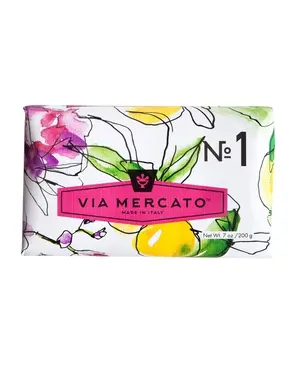 EUROPEAN SOAPS Via Mercato Wrapped 200g French Bar Soap - Bergamot,patchouli  Rosewood