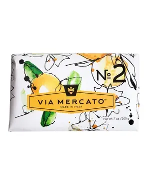 EUROPEAN SOAPS Via Mercato Wrapped 200g French Bar Soap - No.2,green Tea  White Musk