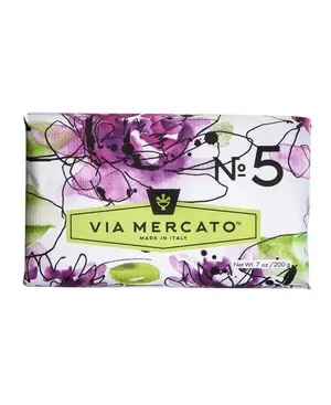 EUROPEAN SOAPS Via Mercato Wrapped 200g French Bar Soap - No.5,water Lily  Sandalwood
