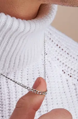 LITTLE SKY STONE Flat Curb Chain Necklace