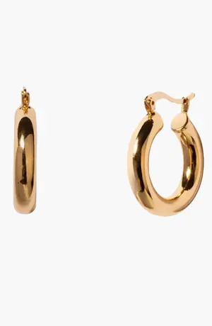 LITTLE SKY STONE Hoop Earrings - Gold