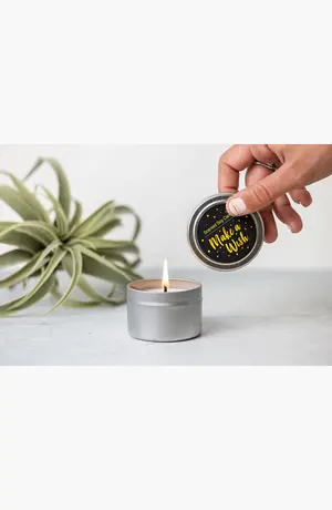 LIZUSH Trio Of Tin Soy Candle Scented With Bergamot And Lavender Essential Oils