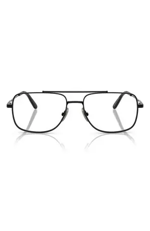 Ray-ban 56mm Square Optical Glasses - Black