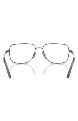Ray-ban 56mm Square Optical Glasses - Gunmetal