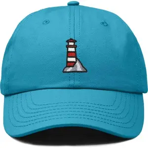 DALIX Dalix Lighthouse Embroidered Baseball Cap Teal
