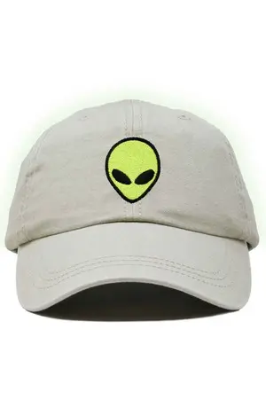 DALIX Dalix Alien Dad Cap Washed Stone White