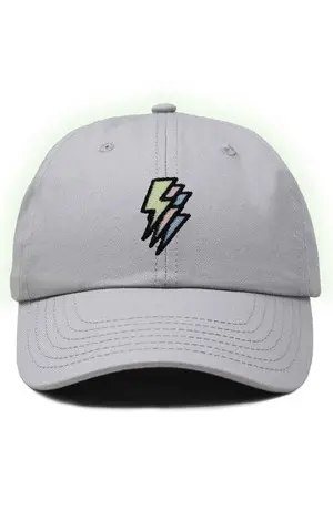 DALIX Lightning Bolt Cap - Gray