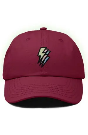 DALIX Dalix Lightning Bolt Cap Maroon