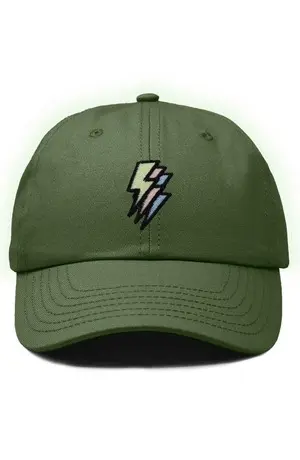 DALIX Lightning Bolt Cap - Olive