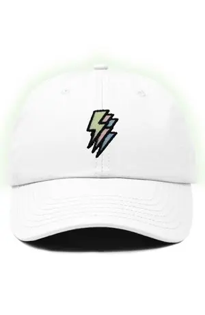 DALIX Lightning Bolt Cap - White