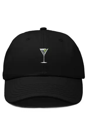 DALIX Dalix Martini Embroidered Cap Black