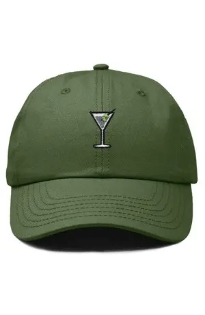 DALIX Dalix Martini Embroidered Cap Olive