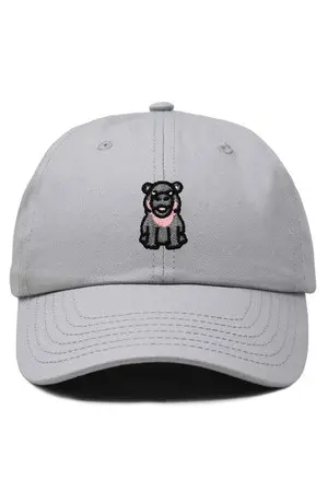 DALIX Dalix Hippo Embroidered Cap Gray