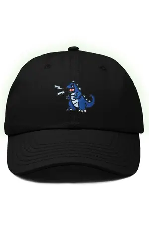 DALIX Dalix Lizard Embroidered Baseball Cap Black