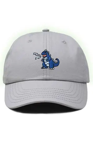 DALIX Dalix Lizard Embroidered Baseball Cap Gray