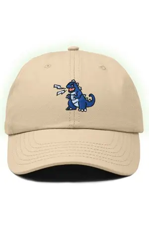 DALIX Dalix Lizard Embroidered Baseball Cap Khaki