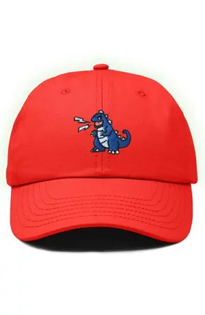 DALIX Dalix Lizard Embroidered Baseball Cap Red