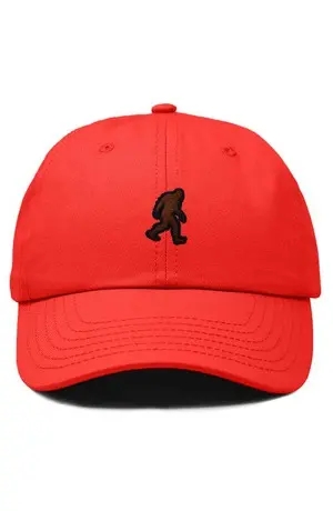 DALIX Dalix Sasquatch Embroidered Cap Red