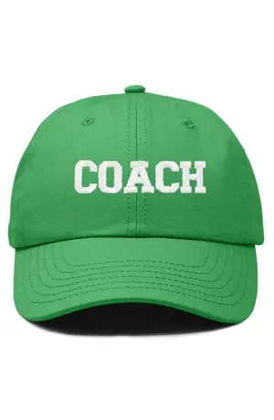 DALIX Coach Embroidered Cap Kelly Green