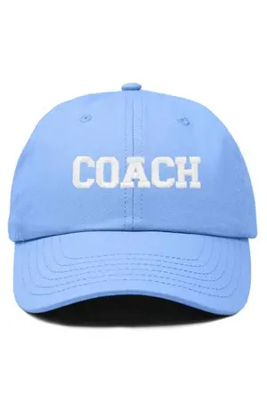 DALIX Coach Embroidered Cap Light Blue