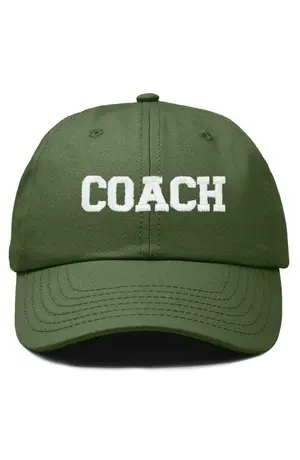 DALIX Coach Embroidered Cap - Olive