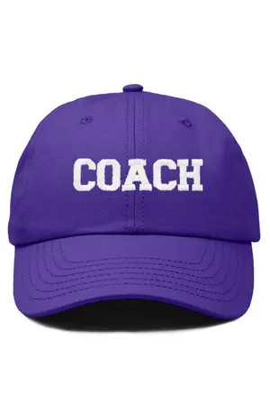 DALIX Coach Embroidered Cap Purple