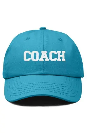DALIX Coach Embroidered Cap Teal
