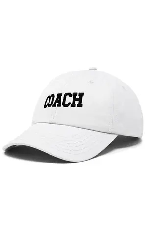 DALIX Coach Embroidered Cap - White