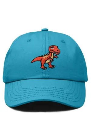 DALIX Dalix T-Rex Embroidered Cap Teal