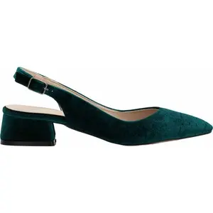 FOREVER & ALWAYS SHOES Emma Slingback Flat Heels - Green