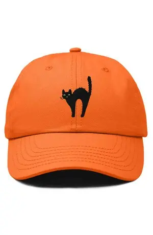 DALIX Embroidered Dad Cap - Orange