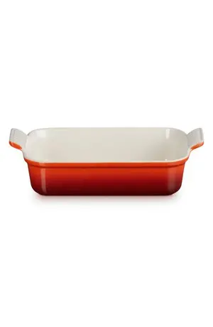 LE CREUSET Heritage 2.5-quart Rectangular Stoneware Dish - Cerise