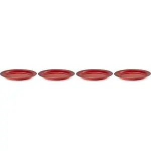 LE CREUSET Vancouver Set Of 4 Salad Plates - Cerise