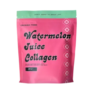 CRUSHED TONIC Watermelon Juice Marine Collagen Supplement - Pink