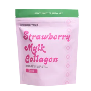 CRUSHED TONIC Strawberry Mylk Marine Collagen Supplement - Light Pink