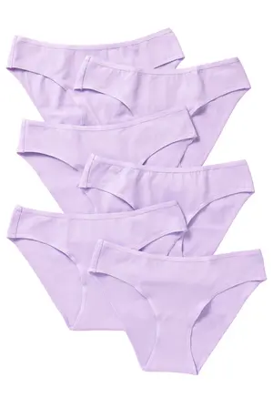 YELLOWBERRY Daisy Cotton Undie 6pk Lavender