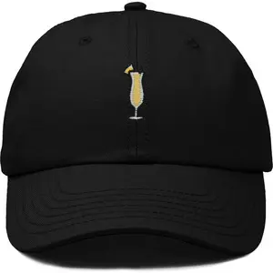 DALIX Dalix Pina Colada Embroidered Cap Black