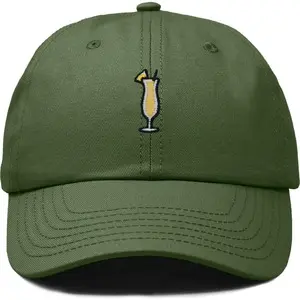 DALIX Dalix Pina Colada Embroidered Cap Olive