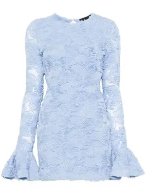 ROTATE BY BIRGER CHRISTENSEN Floral-appliqué Mini Dress