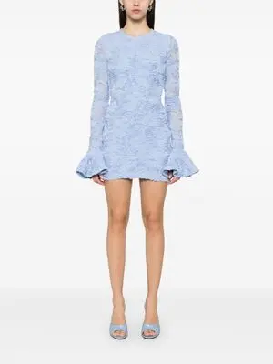 ROTATE BY BIRGER CHRISTENSEN Floral-appliqué Mini Dress