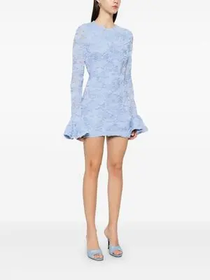 ROTATE BY BIRGER CHRISTENSEN Floral-appliqué Mini Dress