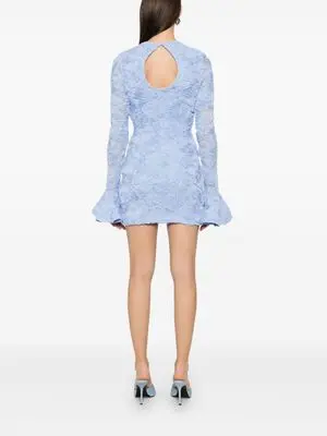 ROTATE BY BIRGER CHRISTENSEN Floral-appliqué Mini Dress