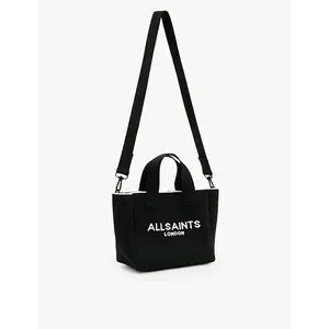 ALLSAINTS Izzy Mini Logo-jacquard Woven Tote