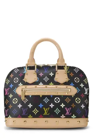LOUIS VUITTON Takashi Murakami Monogram Multicolore Alma - Black