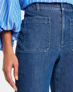 Tanya Taylor Nicole Patch Pocket Jeans