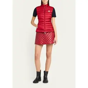 Moncler Igens Lightweight Down Puffer Vest - Medium Red