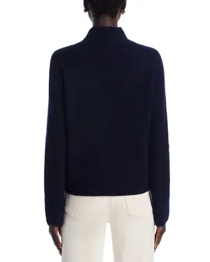 Bloomingdale'S C Exclusive Cashmere Rollneck Top - Navy