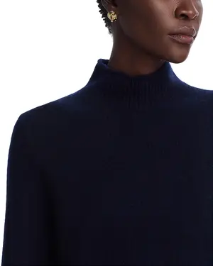 Bloomingdale'S C Exclusive Cashmere Rollneck Top - Navy